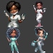 Chibi Dentist Girls Clipart Bundle: Dental PNG Files (digital Download ...