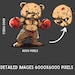 Boxing Teddy Bear Clipart, Boxing Designs, Png File, Fighter, Sports ...