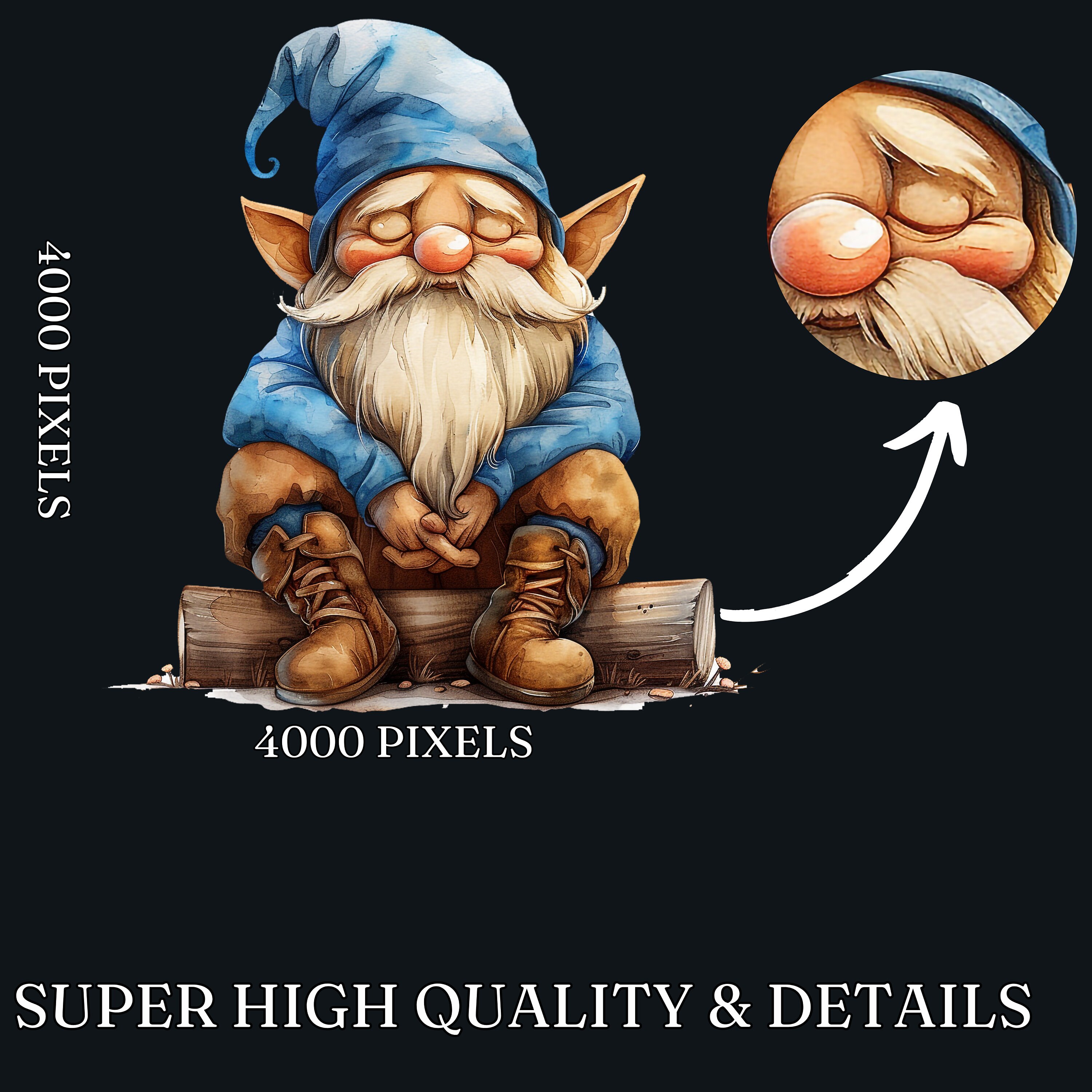 Gnome Fantasy Png Clipart Bundle, Gnomes, Mushroom, Cozy, Warrior ...