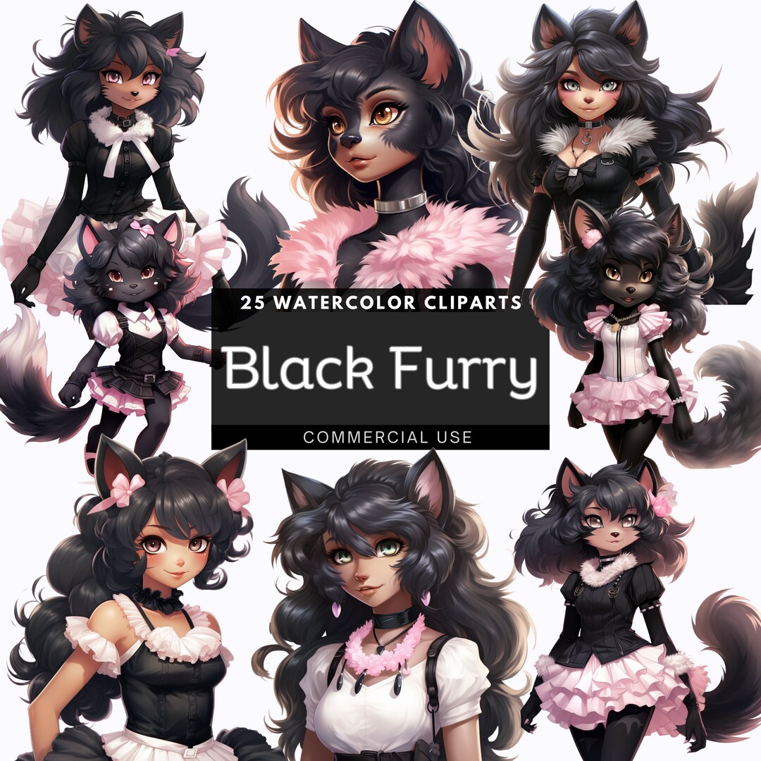 30 Furries Png, Black Furries, Furry Anime, Black Cat Furry, Commercial ...