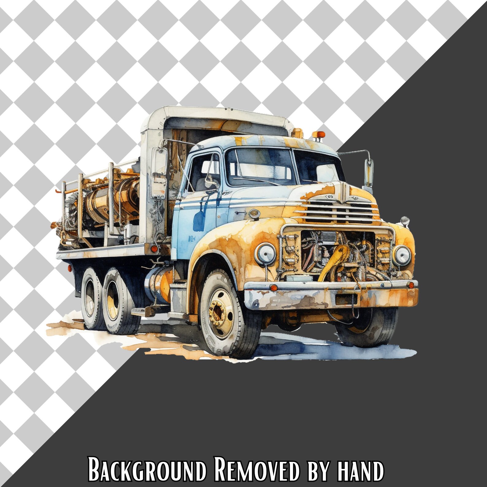 Mechanic Watercolor Clipart Bundle: Car Repair PNG Files (digital ...