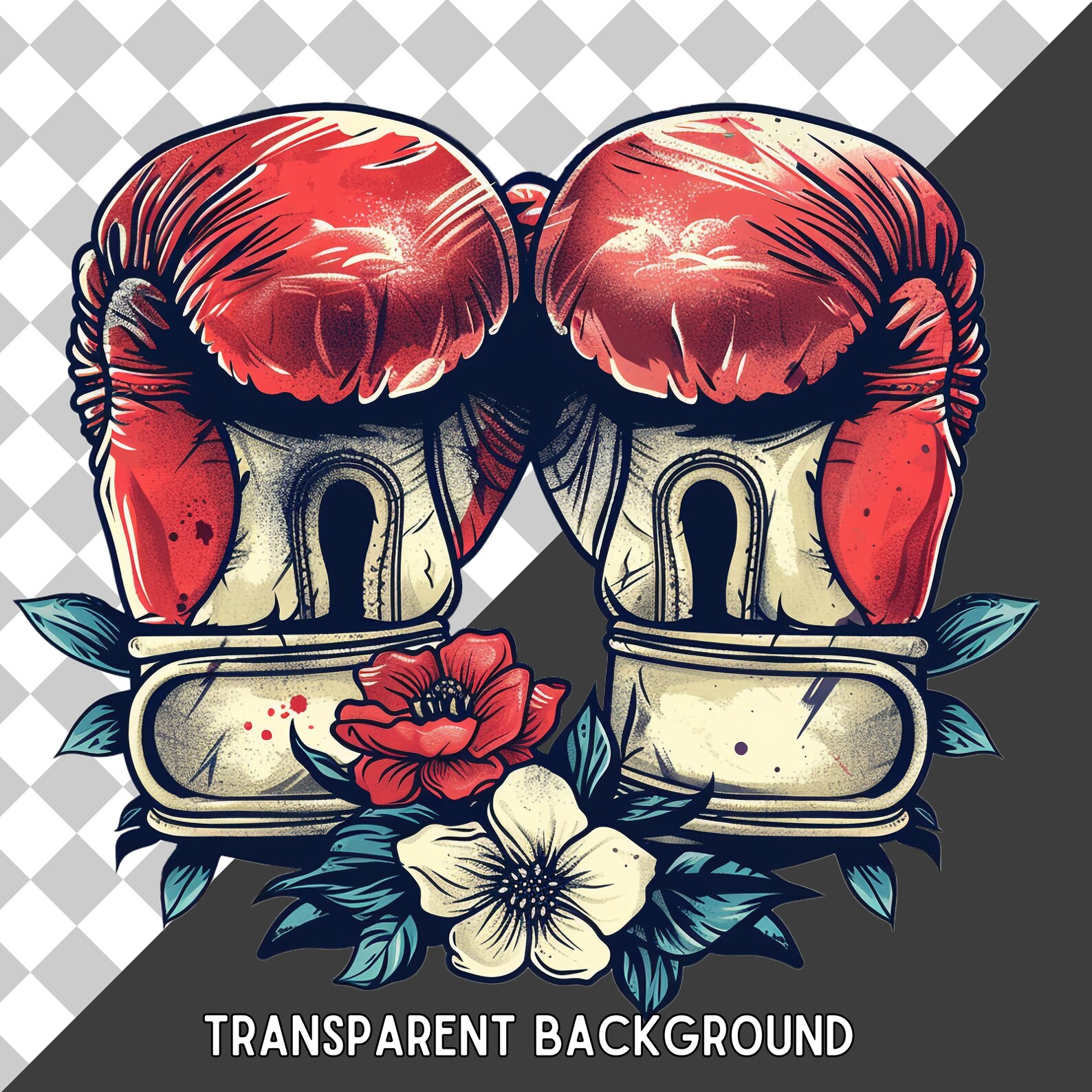 Boxing Gloves Clipart, Boxing Designs, Png File, Transparent Background ...