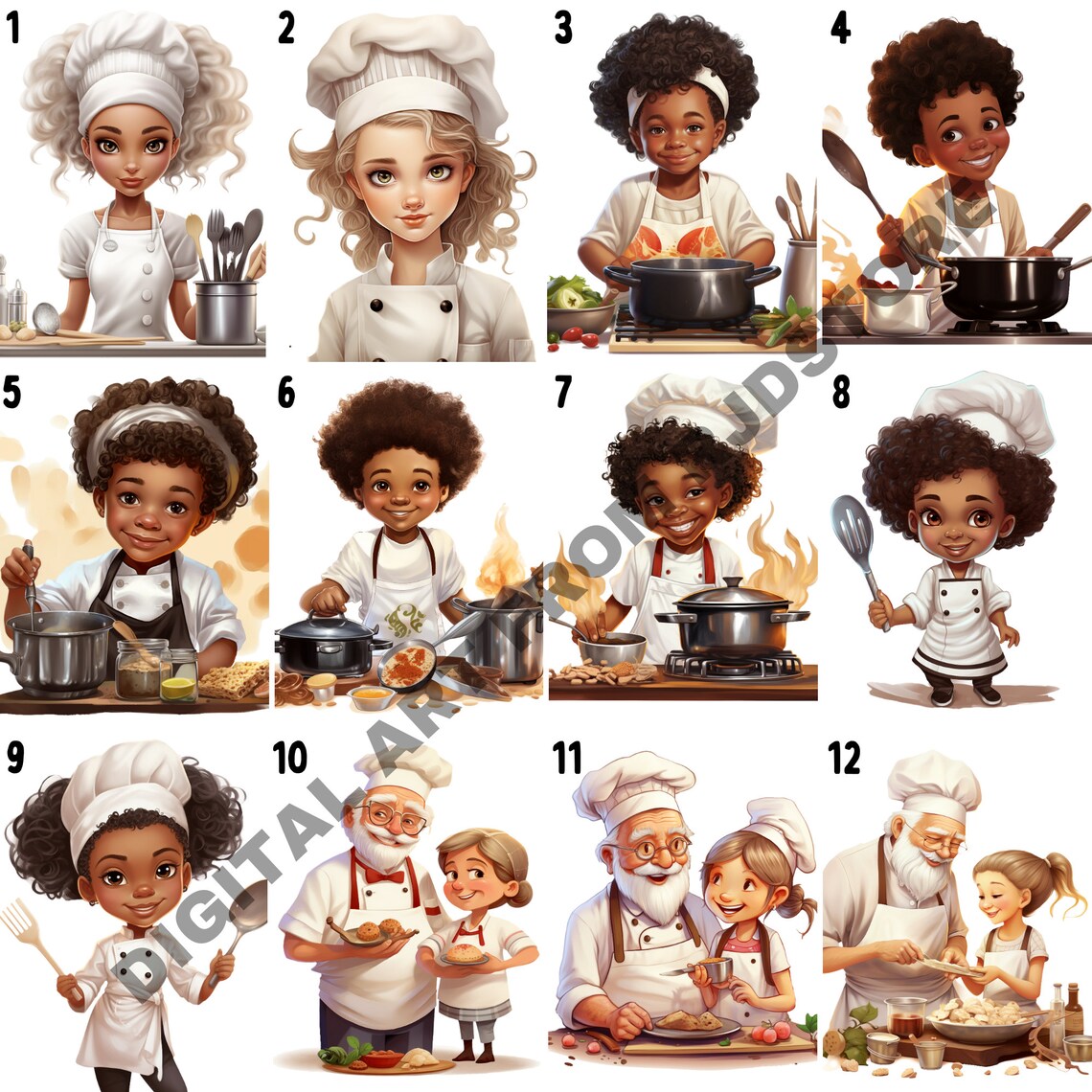 33 Chef Png Clipart, Cooking Png, Kitchen Cooking, Clipart Bundle ...