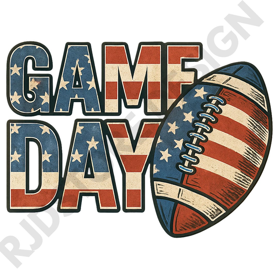 Game Day American Football Clipart, Football Designs, Png File, Svg ...