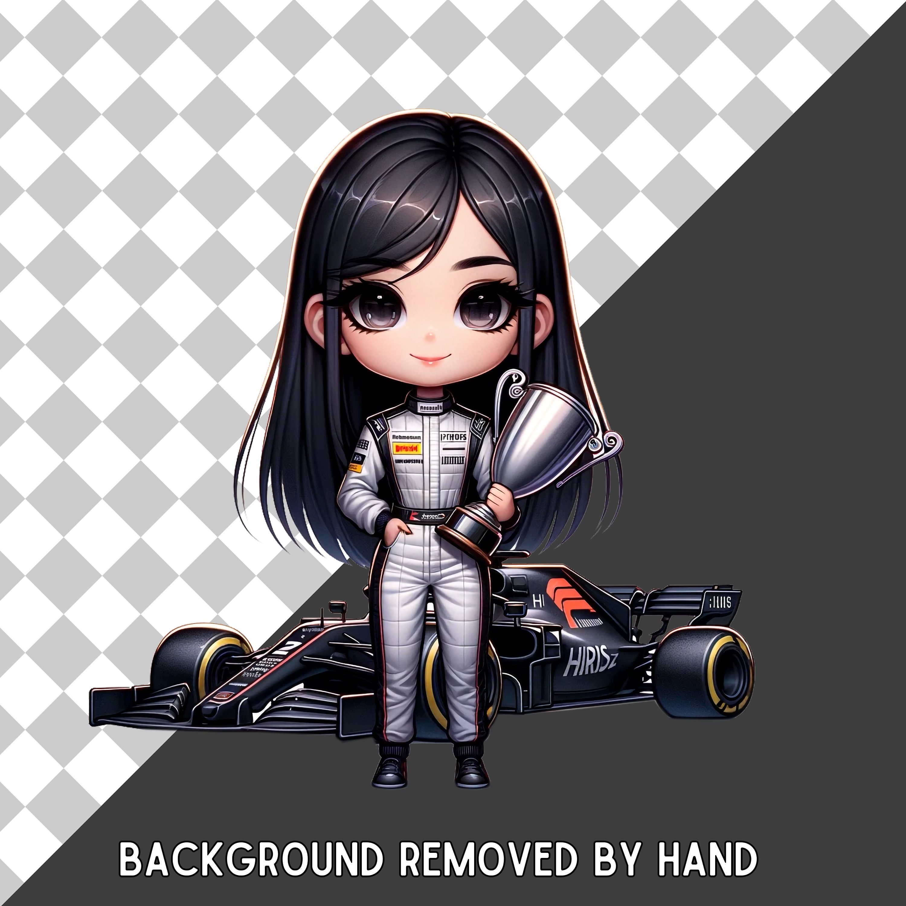 Formula 1 Girls Png, Formula 1 Racing Girls, Chibi Formula 1, Formula Girls, Digital Download ...