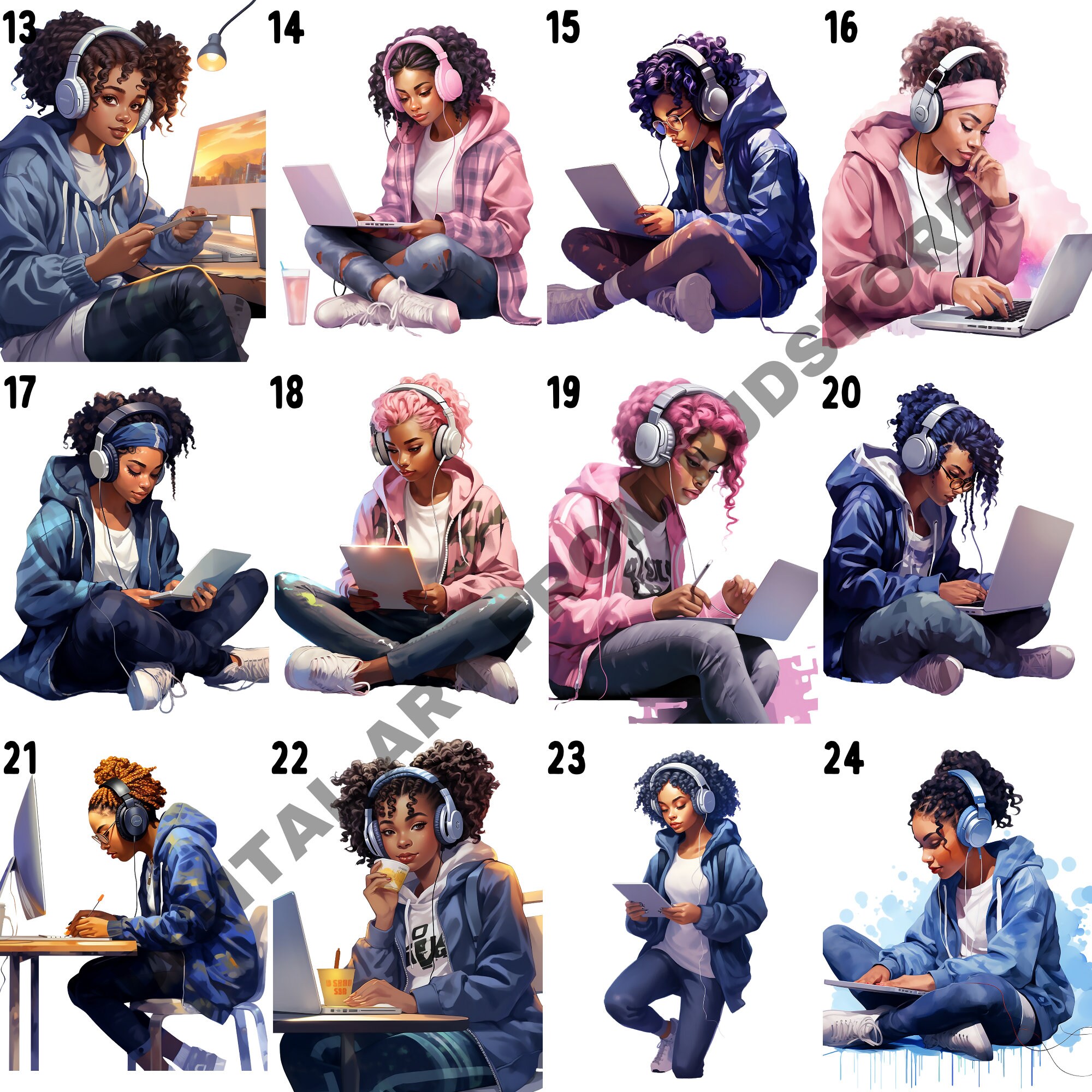 26 Girls in Tech, Black Girl Png, Girls in Tech, Girls Tech, Afro ...