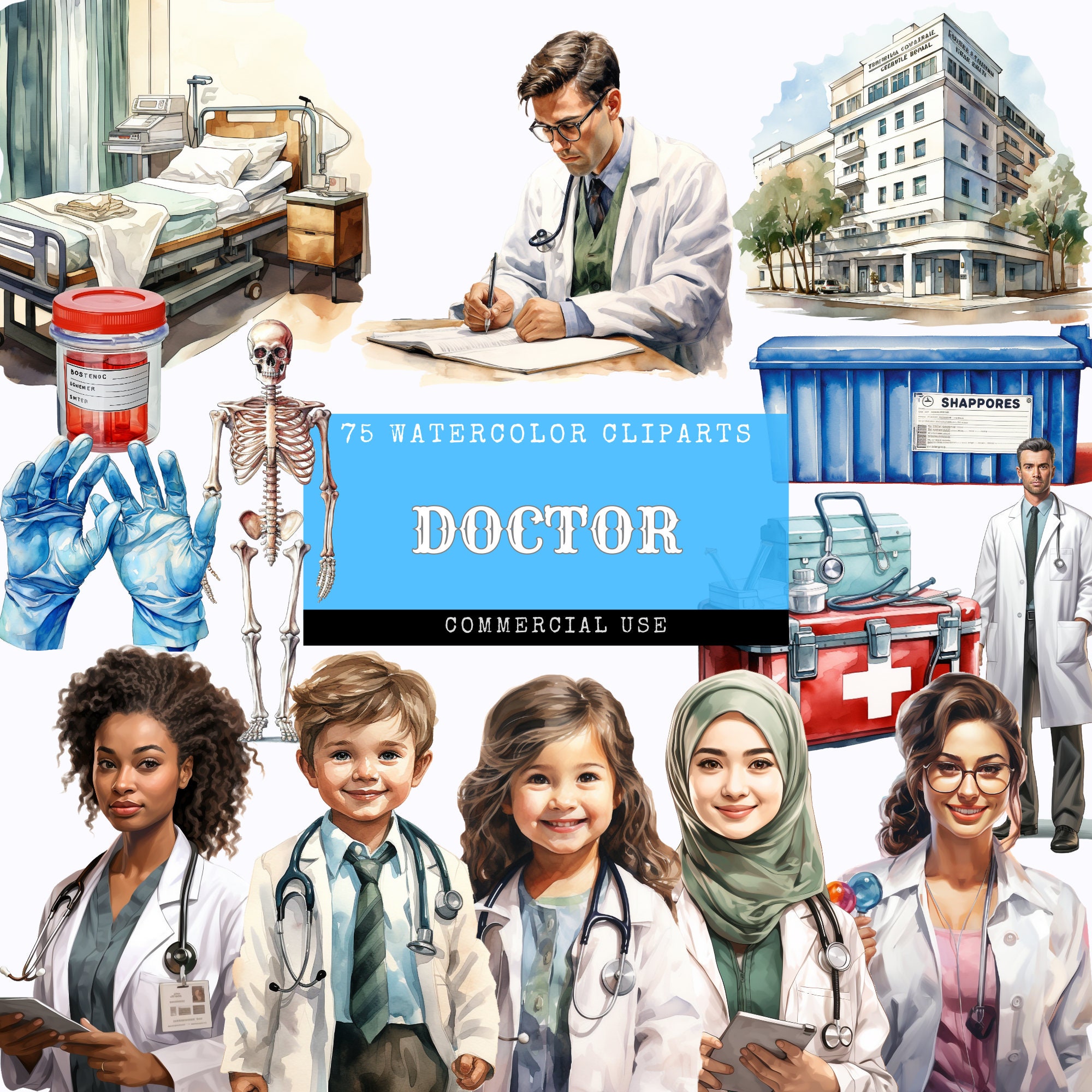 Doctors Building Clipart