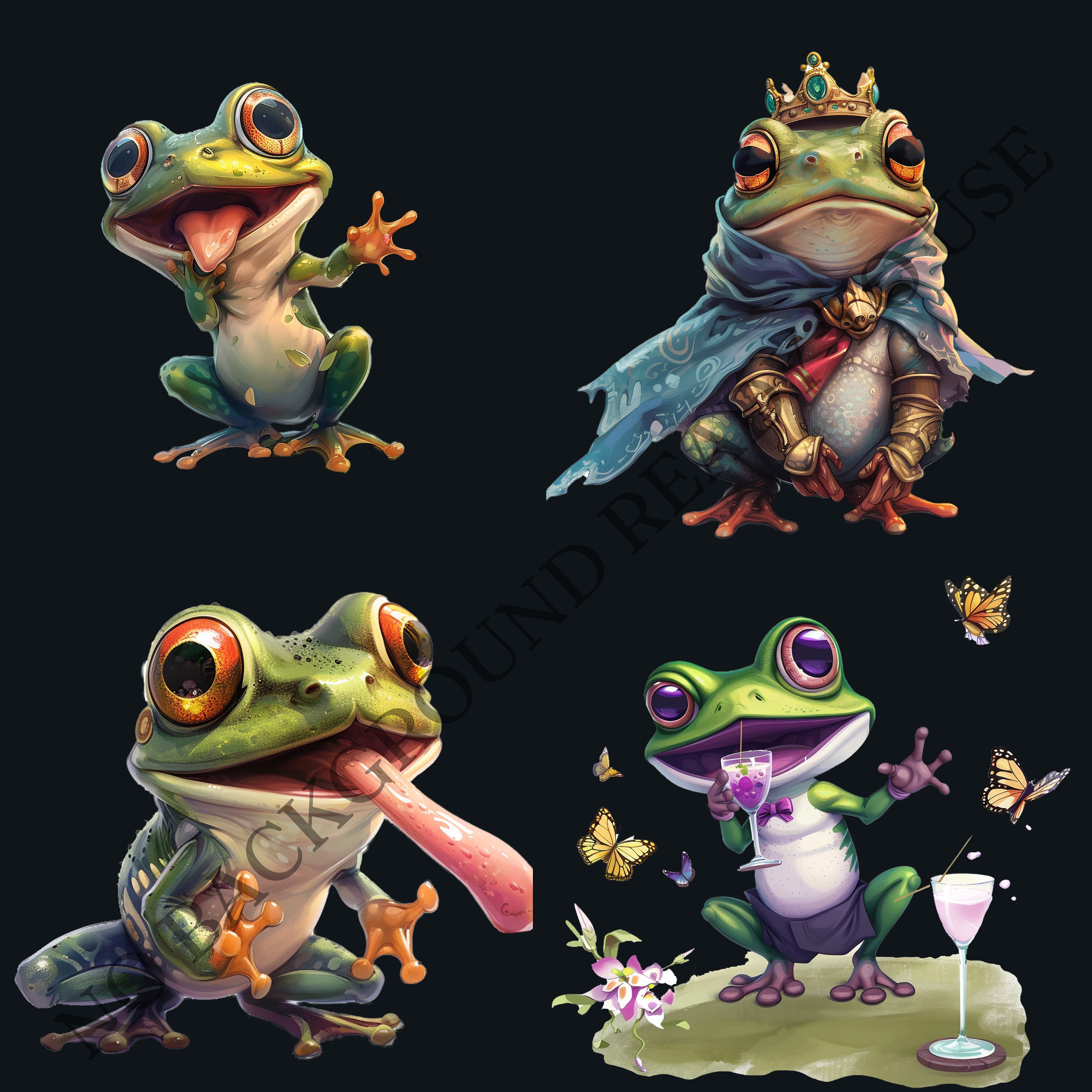Cute Frog Fantasy Png, Swamp Animals, Frog Clipart, Enchanted Forest ...