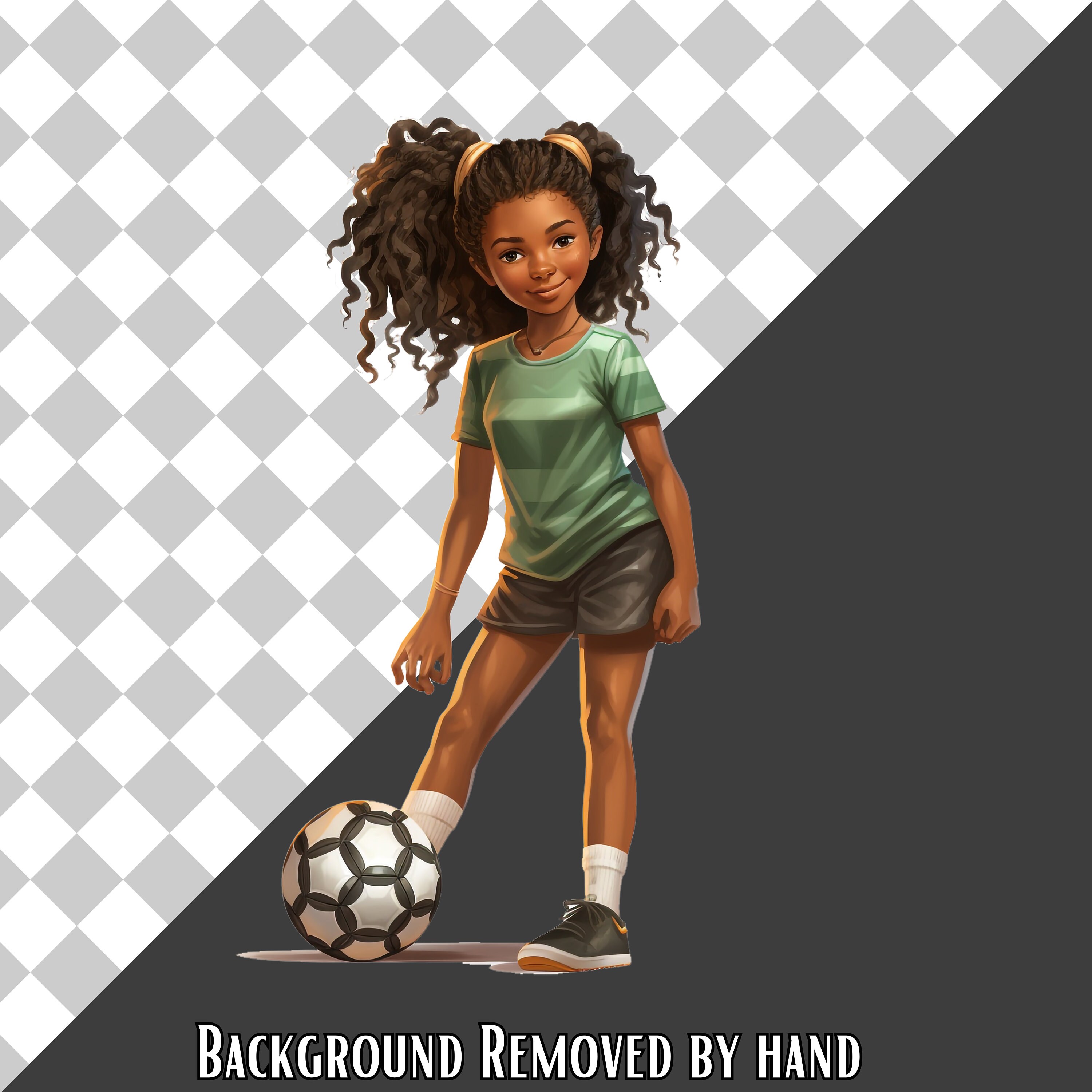 Black Girls Watercolor Clipart Bundle: Diverse Professions (PNG Files ...