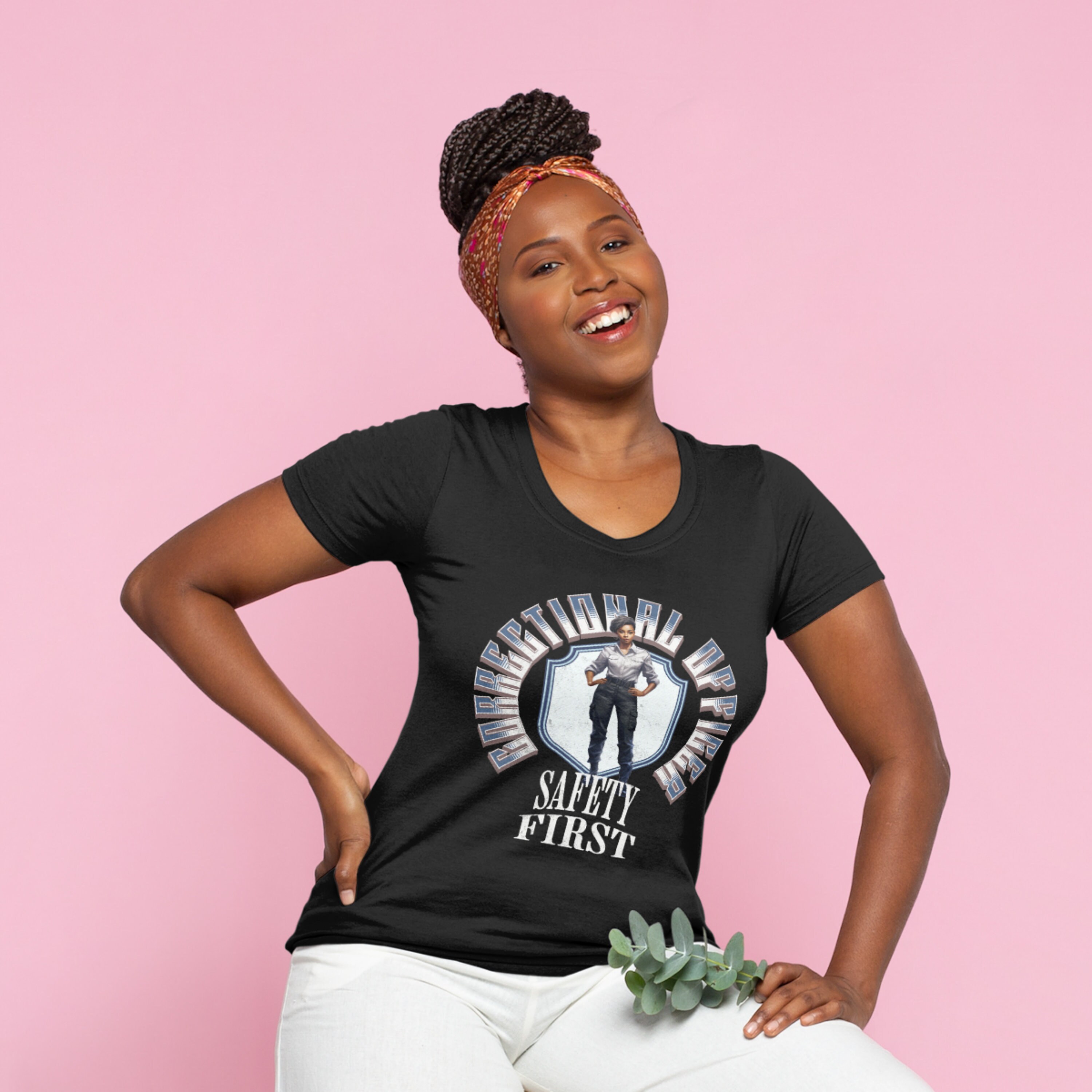 Black Female Correctional Officer Png Black Police Woman Png File Police Woman Design Etsy