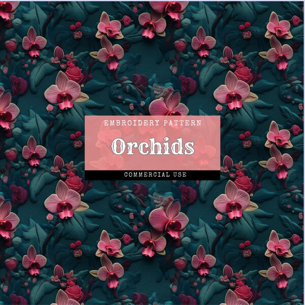 Orchid Pattern - Etsy