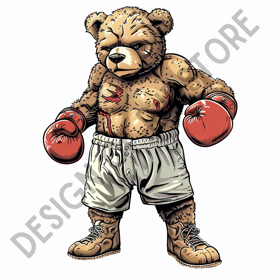 Boxing Teddy Bear Png, Boxing Designs, Shirt Design, Boxing Clipart ...