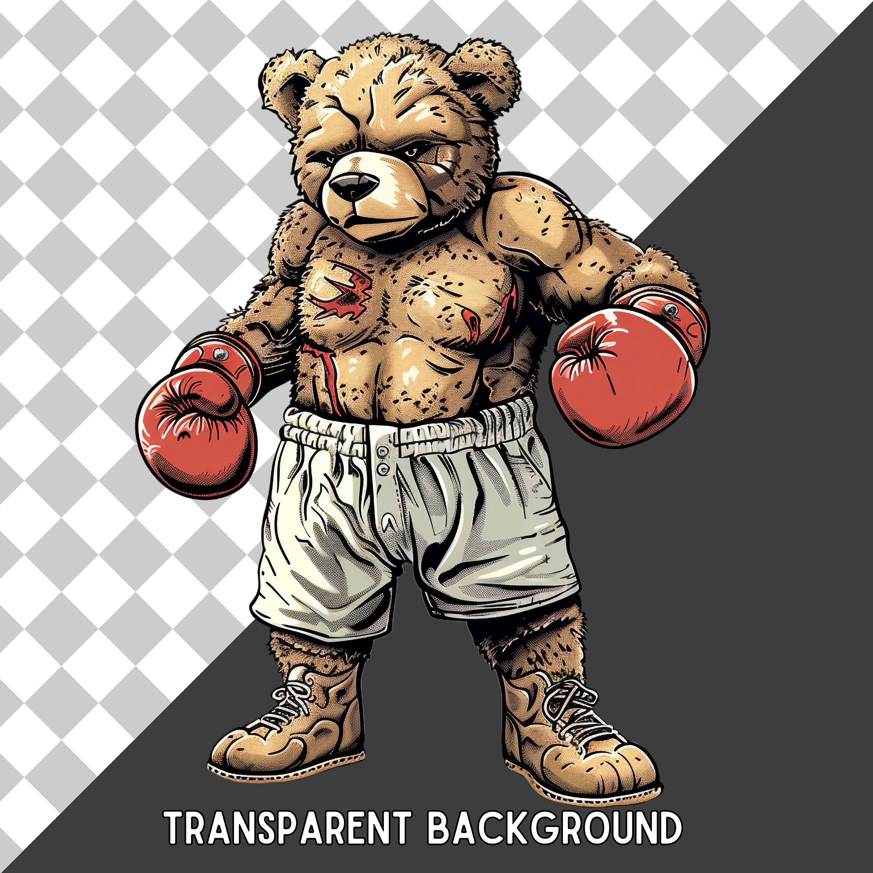 Boxing Teddy Bear Png, Boxing Designs, Shirt Design, Boxing Clipart ...