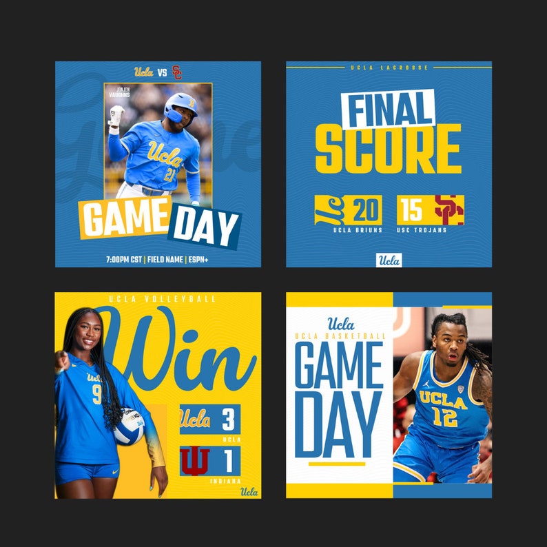 Professional Canva Sports Templates 12 Customizable Graphics for Social ...