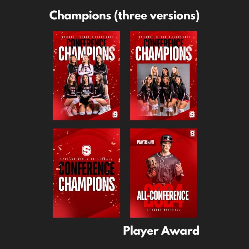 Professional Canva Sports Templates - 12 Customizable Graphics for ...