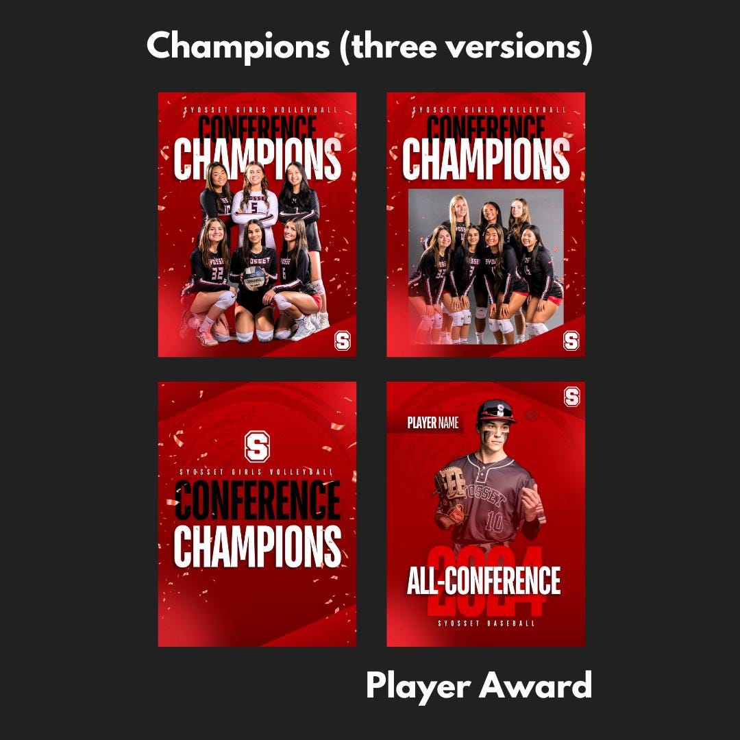 Professional Canva Sports Templates - 12 Customizable Graphics for ...