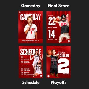 Professional Canva Sports Templates - 12 Customizable Graphics for ...