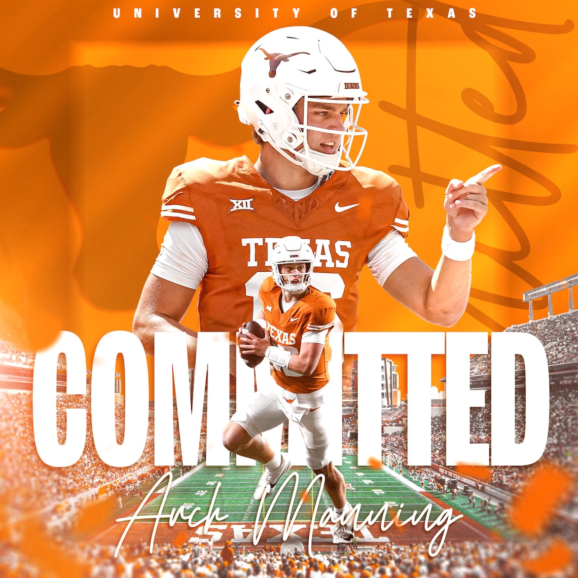 Football Recruitment Photoshop Template: College & High School (PSD ...