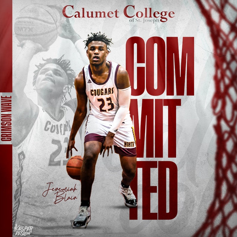 Sports Committed Edit PSD File - Basketball Recruitment - High School ...