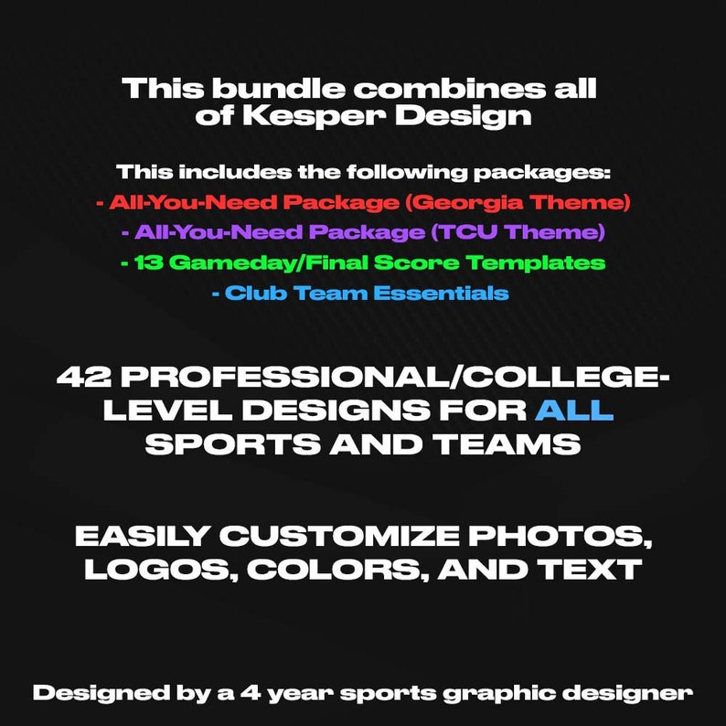 42 Sports Social Media Canva Templates GREEN - 4 Packages in One ...