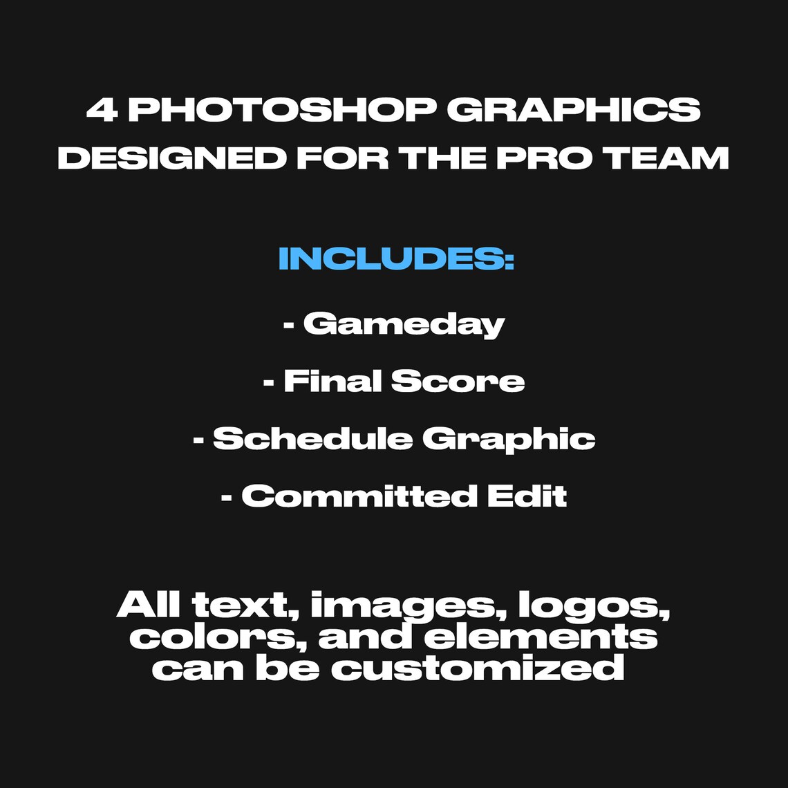 Pro-level Photoshop Sports Social Media Templates Gameday, Final Score ...