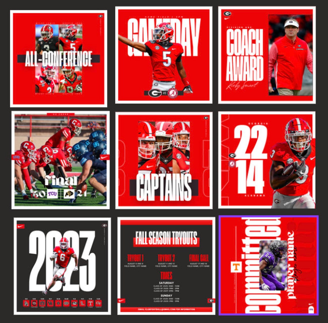 42 Sports Social Media Canva Templates - All of Kesper Design ...