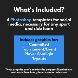 Pro-level Photoshop Sports Social Media Templates - Committed, Tryouts ...