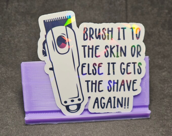BRUSH IT to the Skin Sticker | Brush It to the Skin Sticker, Groomer ...