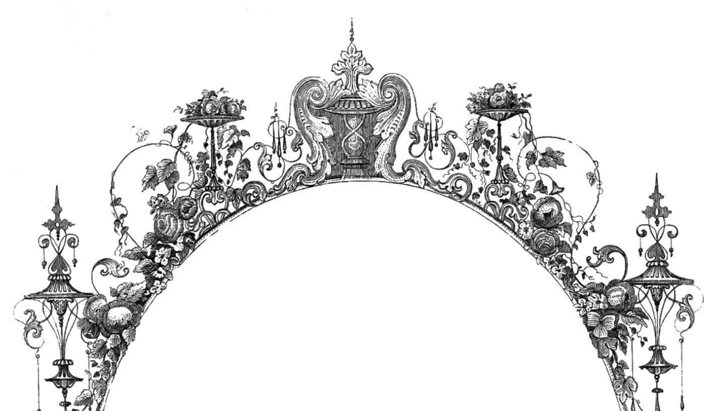 Vintage Victorian Border Printable | Instant Download | PNG Transparent ...