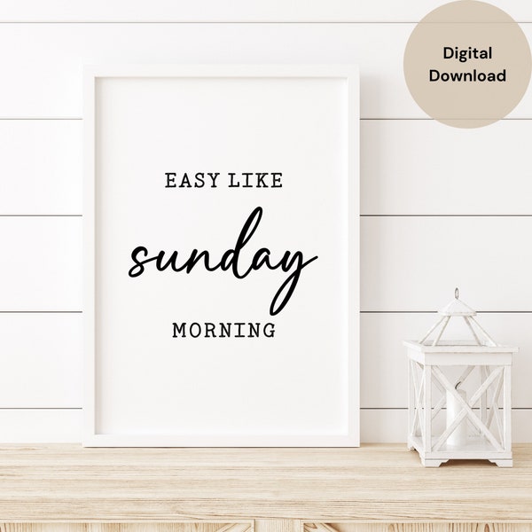 Easy Like Sunday - Etsy