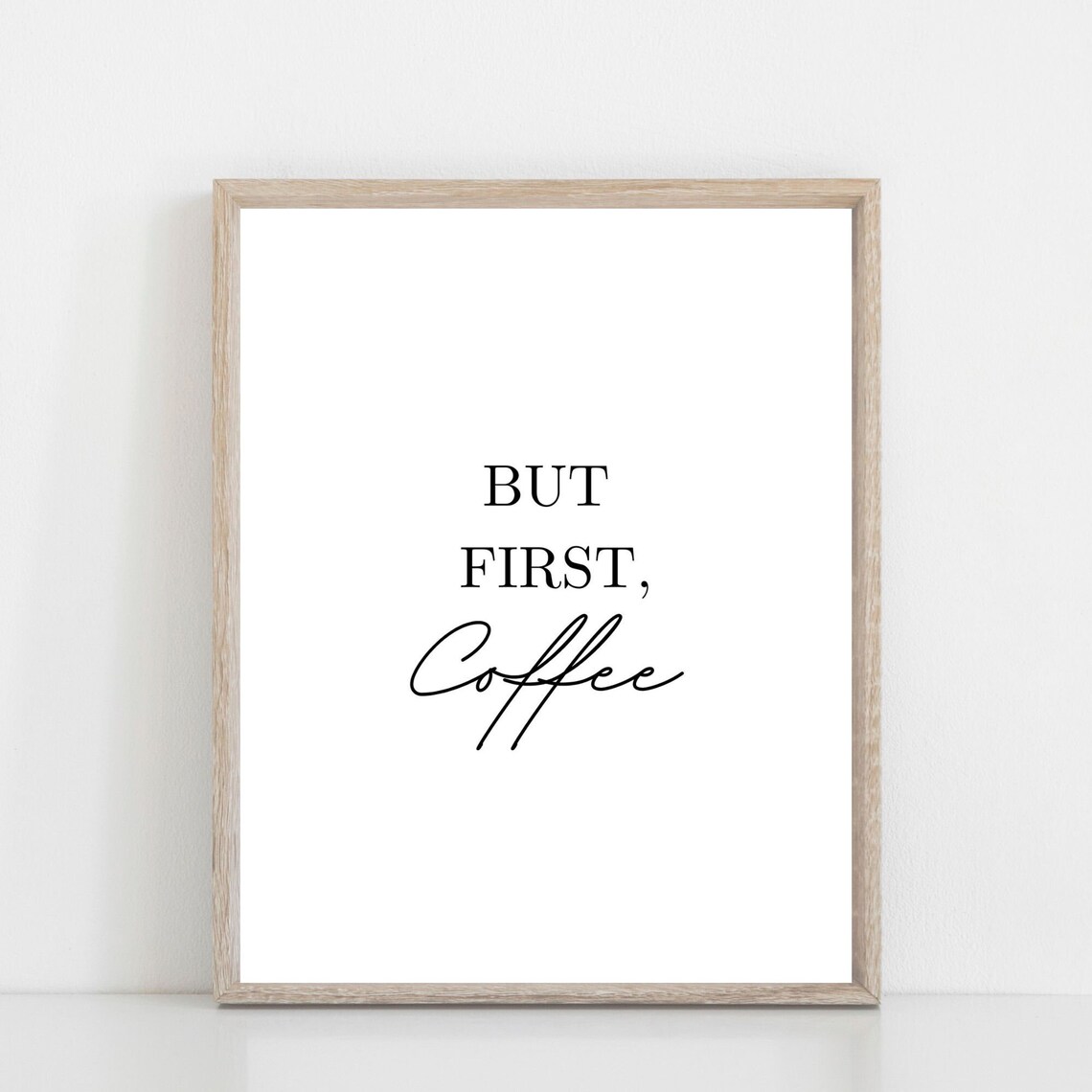 But First Coffee Printable Art, Office Poster, Kitchen Wall Art, Coffee ...