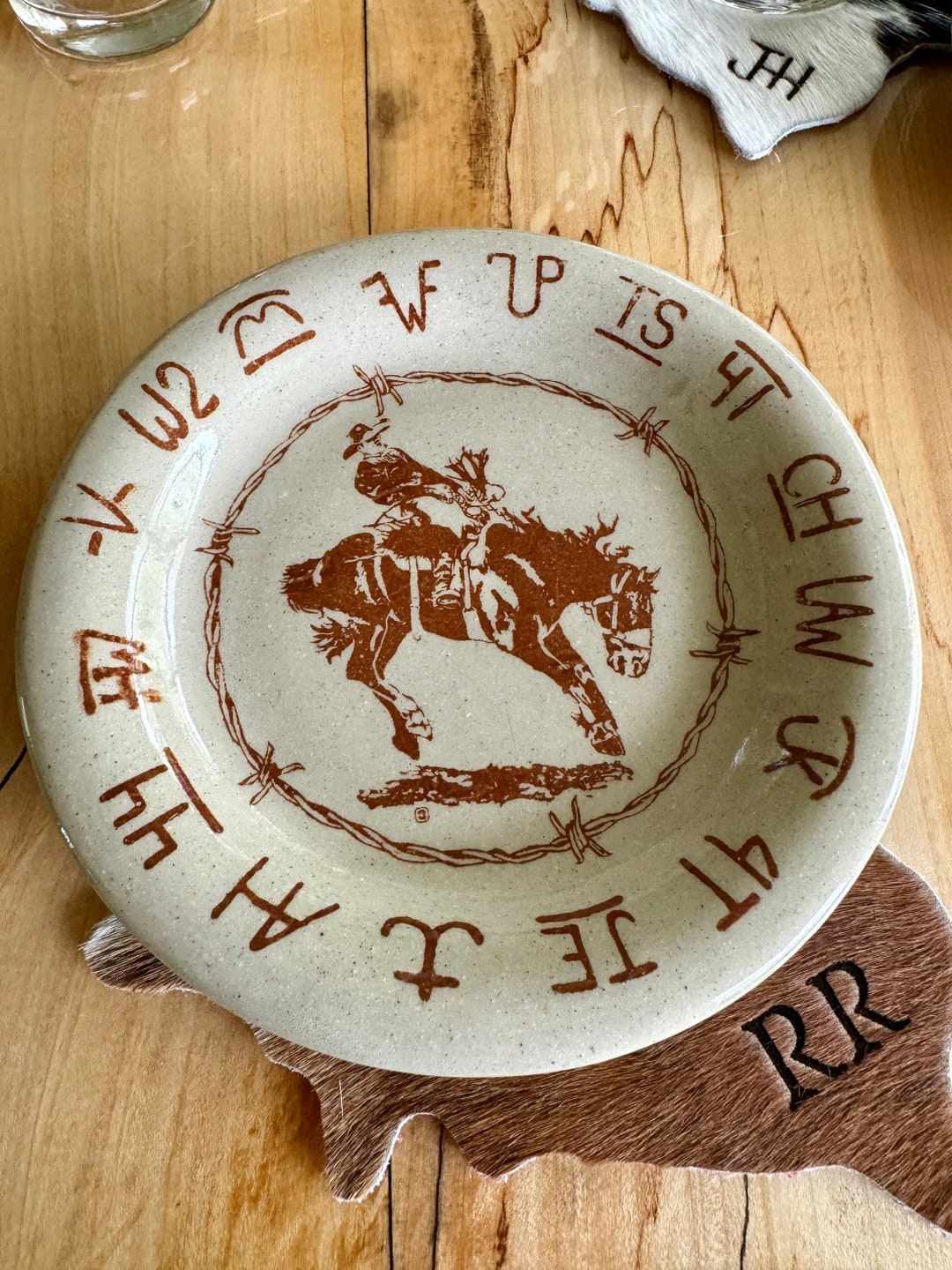 Blue Mountain Brands Bread Plate - Handmade Pottery Pendleton Oregon - Etsy