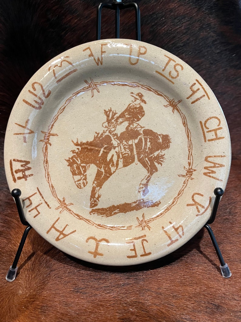 Blue Mountain Brands Bread Plate - Handmade Pottery Pendleton Oregon - Etsy