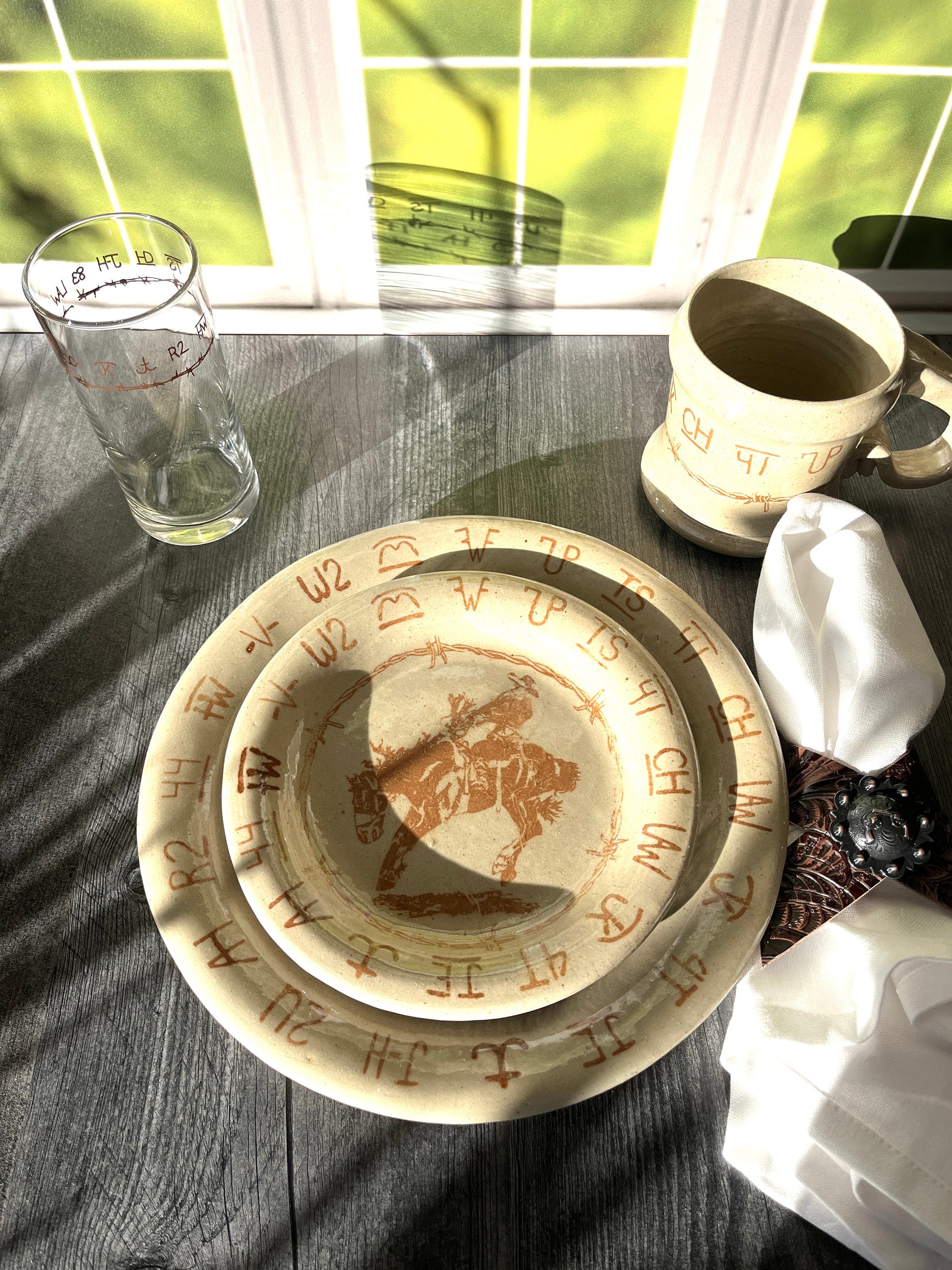 Blue Mountain Brands Bread Plate - Handmade Pottery Pendleton Oregon - Etsy