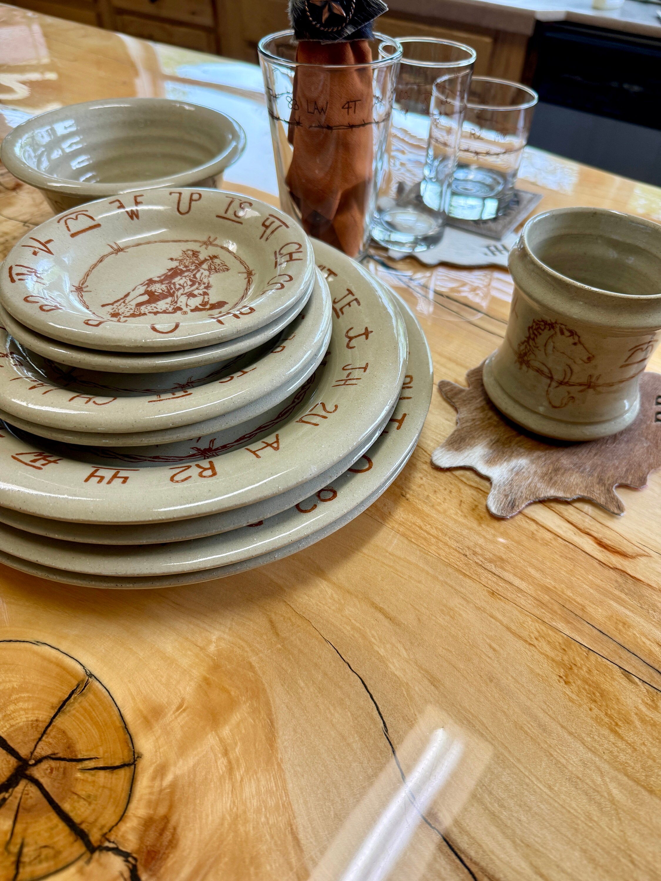 Blue Mountain Brands Bread Plate - Handmade Pottery Pendleton Oregon - Etsy