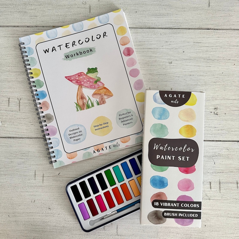 Watercolor Workbook Kits - Etsy