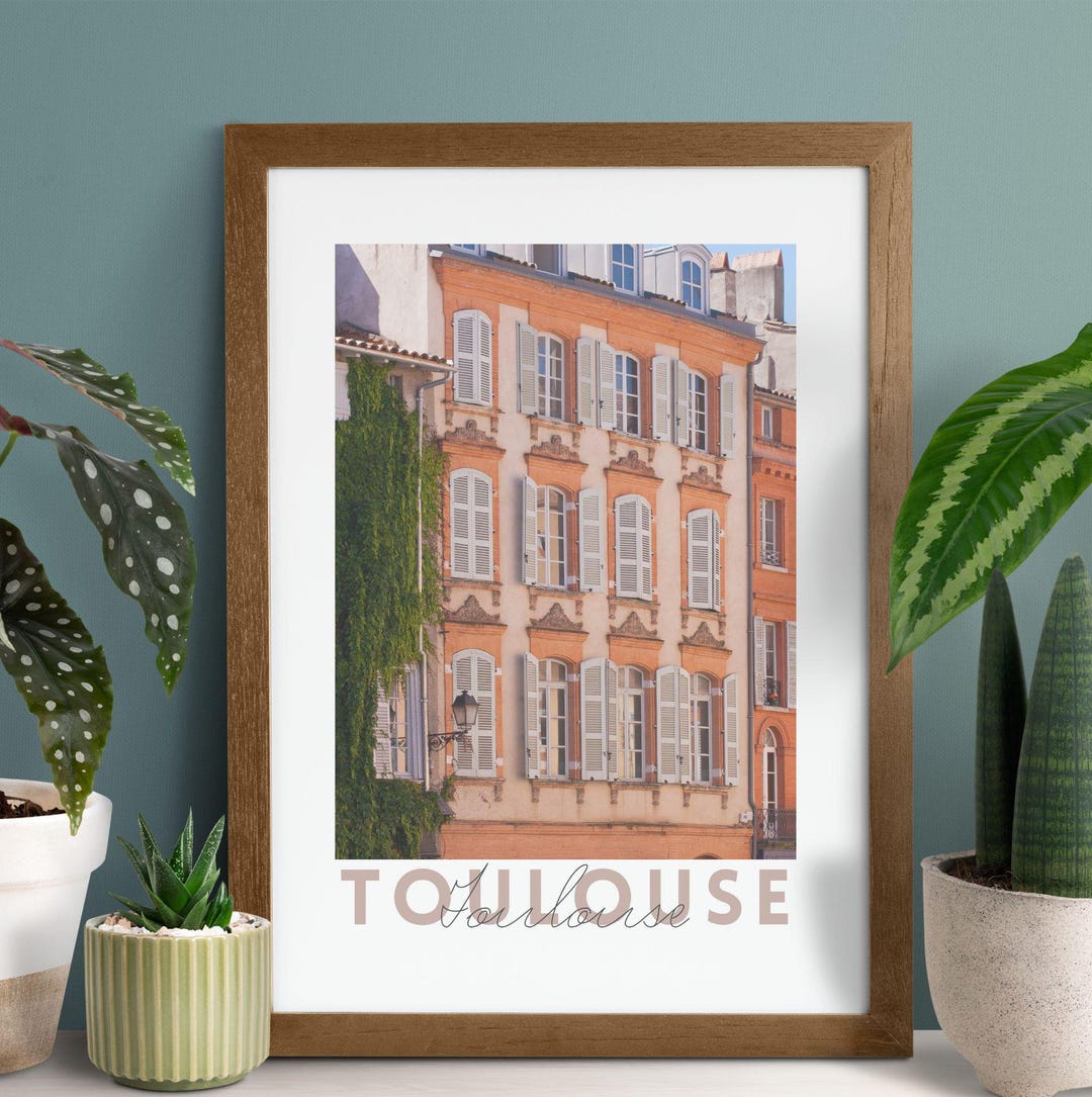 Toulouse Poster, France Wall Art, Digital Download, Printable Wall Art ...