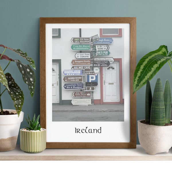 Irish Road Signs Poster - Etsy