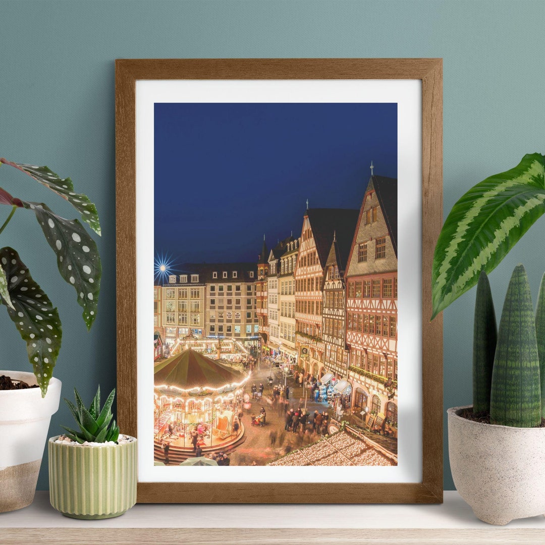 German Christmas Market Painting, Germany Christmas Print, Christmas ...
