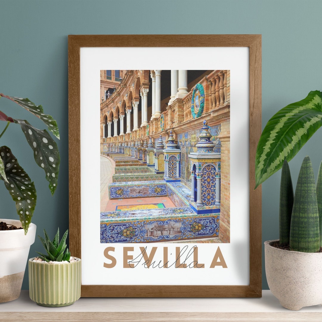 Sevilla Poster, Printable Wall Art Seville Wall Art Digital Artful Wall ...