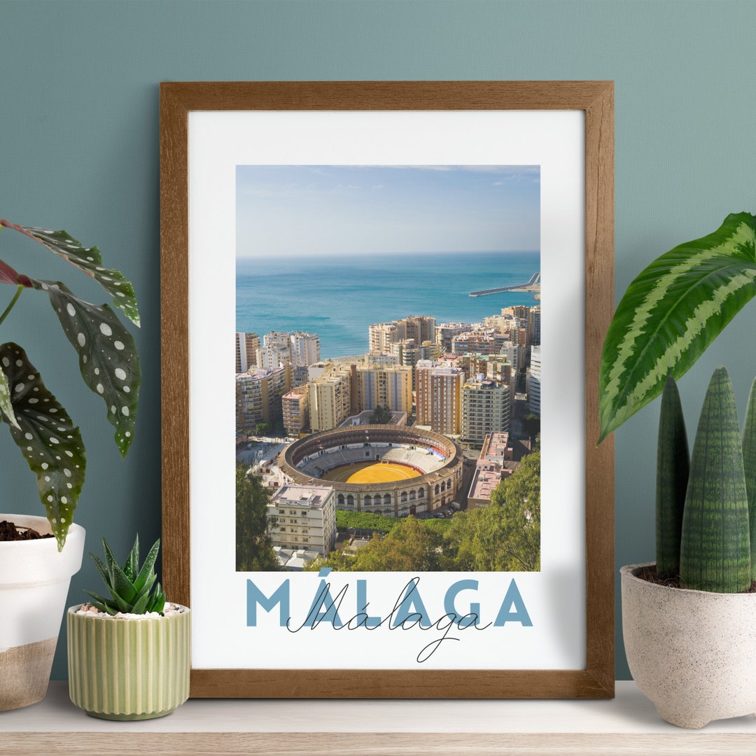 Malaga Poster Printable Wall Art, Malaga Wall Art, Digital Artful Wall ...