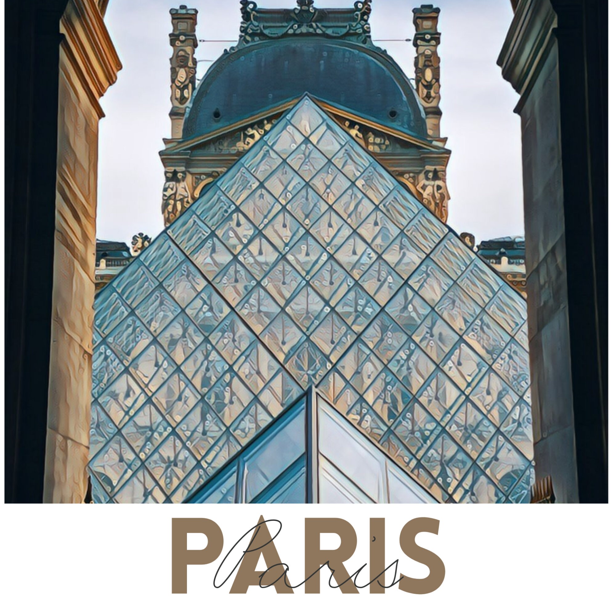 Louvre Poster Printable Wall Art Louvre Museum Wall Art - Etsy