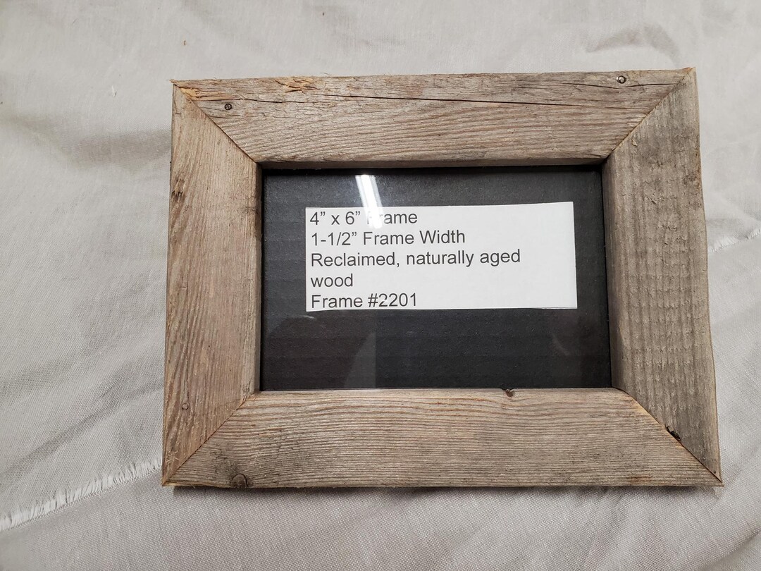 Rustic Wood Picture Frames, 4 X 6 - Etsy