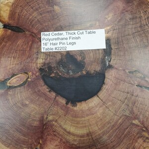 Cedar Slice Table - Etsy