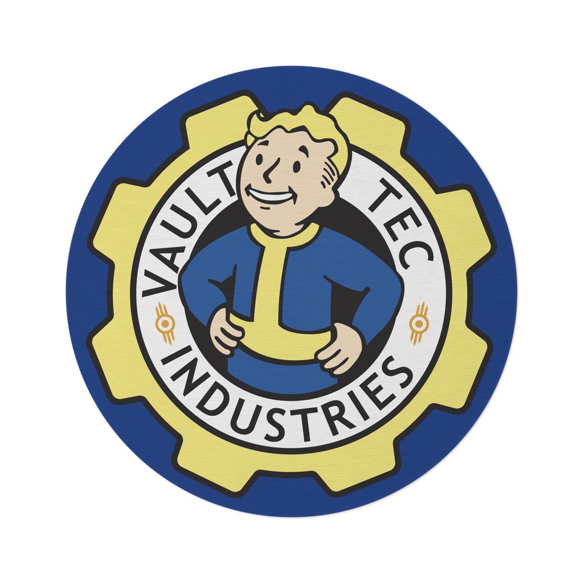 Fallout Rug Vault-tec Rug Fallout Gift Gamer Gift Round - Etsy