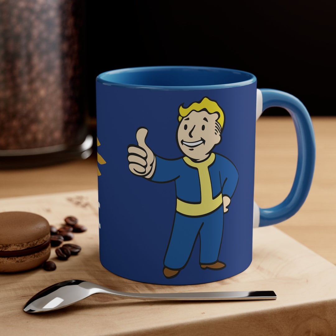 Fallout Coffee Mug Vault Boy Mug Vault-tec Mug Fallout - Etsy