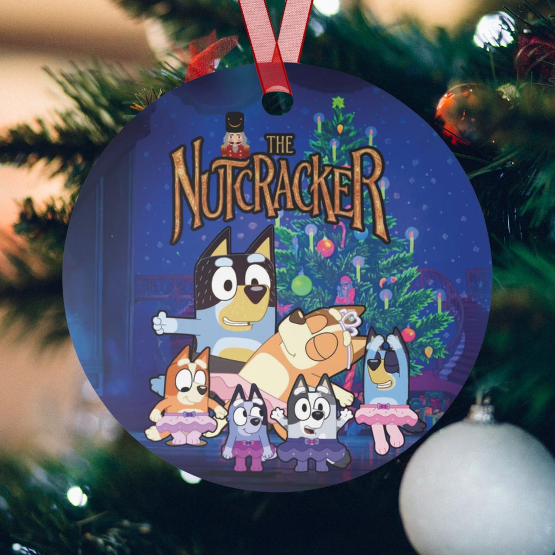 Bluey Christmas Ornament the Nutcracker Ballet Bingo Muffin Holiday ...