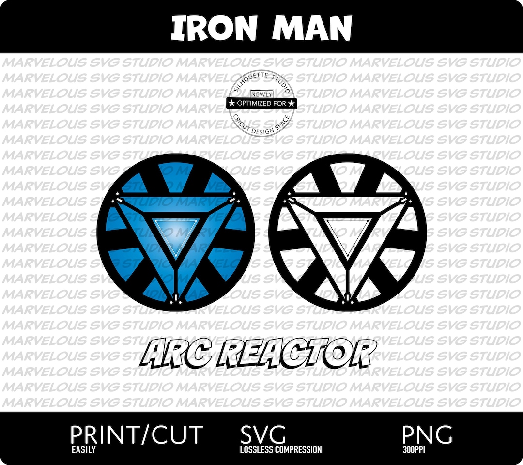 ARC REACTOR | Iron Man | Tony Stark | Heart | Symbol | Marvel Avengers ...