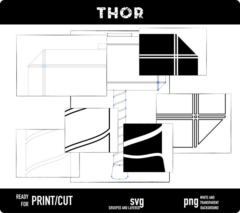 MJOLNIR THOR'S HAMMER Thor Odinson Marvel Avengers Superhero Logo ...