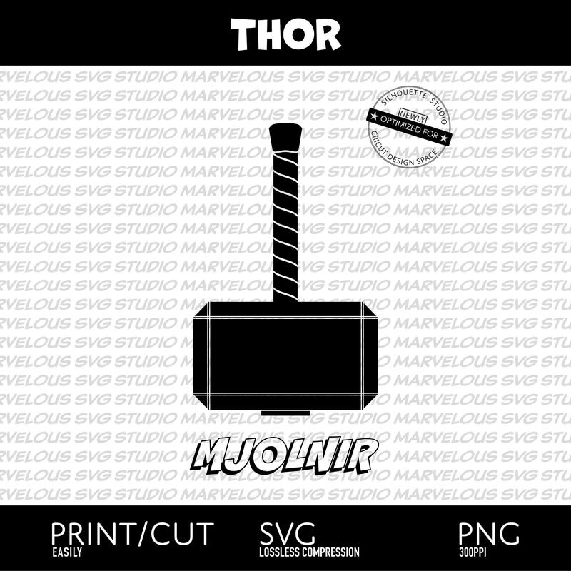 Mjolnir Svg - Etsy